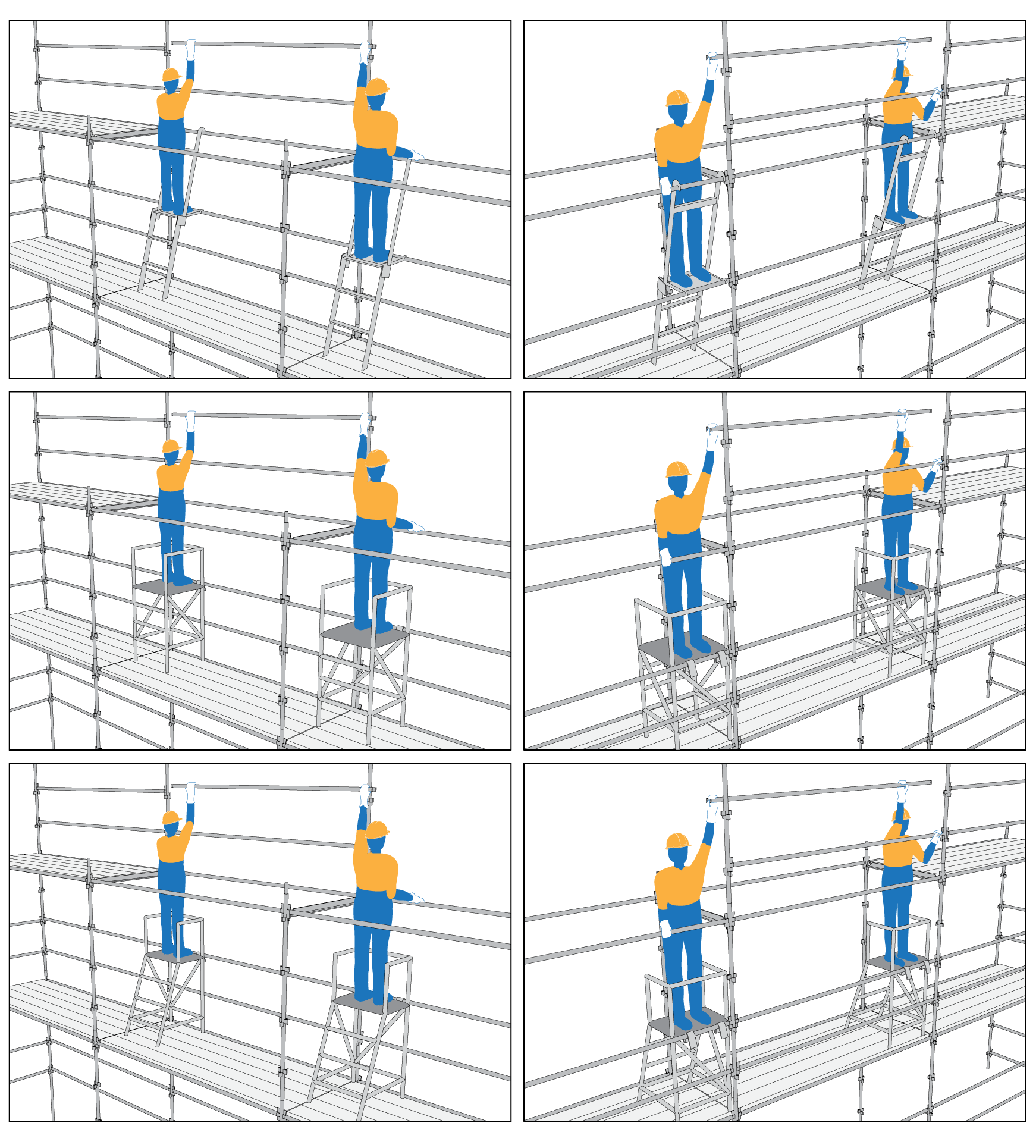 Erecting Altering Dismantling Scaffolding Prefabricated Steel Modular